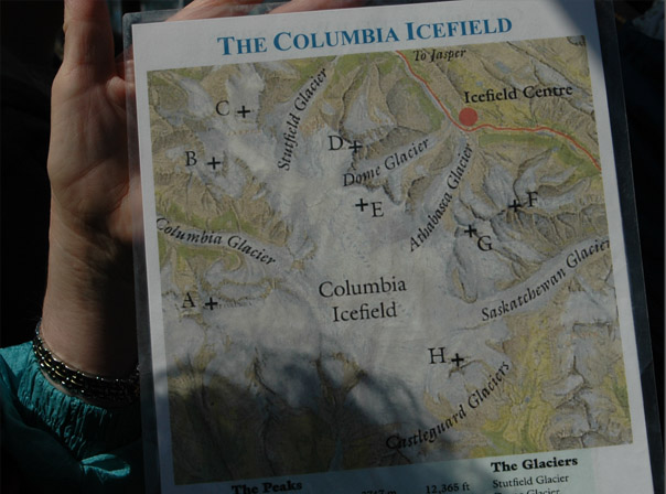 Athabasca Glacier Map